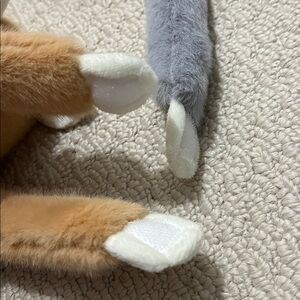 Toys | Adorable Sloth Plush Toy Pair Tan And Gray With Huggable Velcro ...